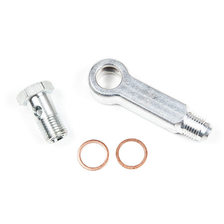 Banjo Fitting Kit 14mm Hole to -6 AN Male Flare long ALUM version *no ...