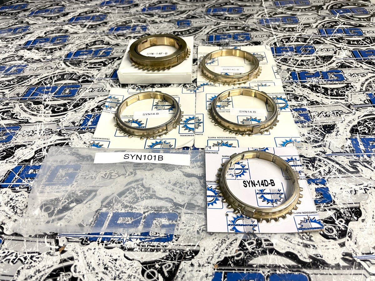 Synchrotech 1st-5th Brass Synchro Set For Honda B18C B16 B16A B18C1 B1 ...