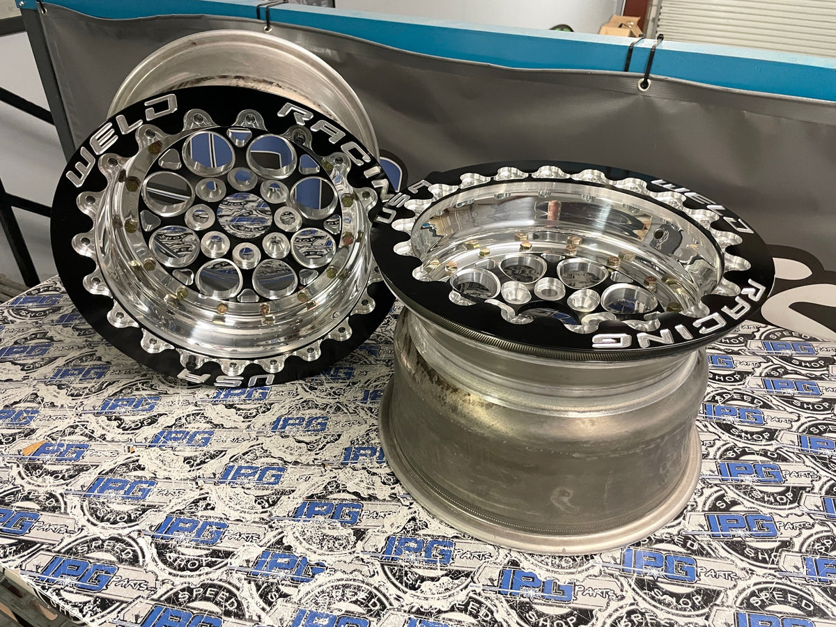 Weld Magnum Import Drag Wheels - Single Outer Beadlock - 13x9 - 4x100 ...
