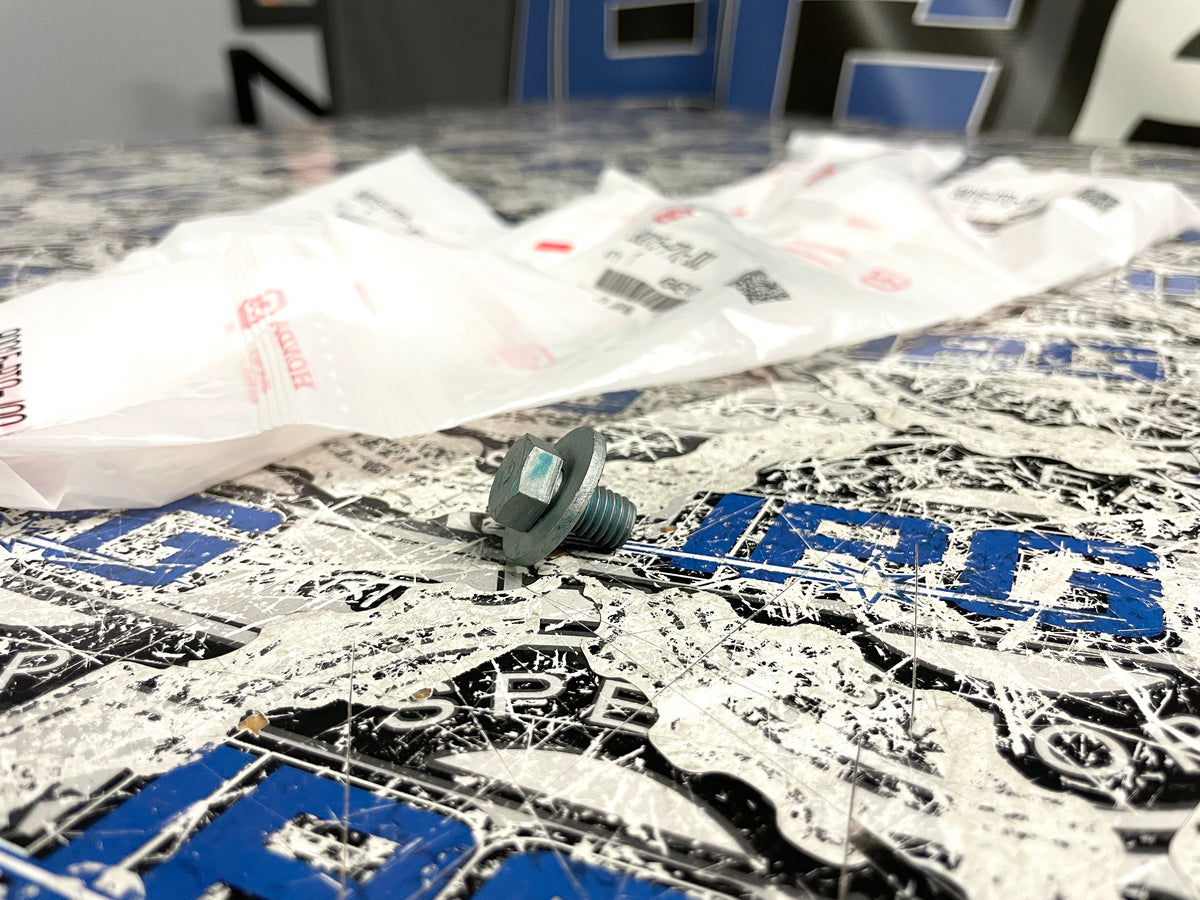 OEM Honda B18c JDM ITR 4-1 Header Lower Heat Shield Bolts - Set of (6 ...