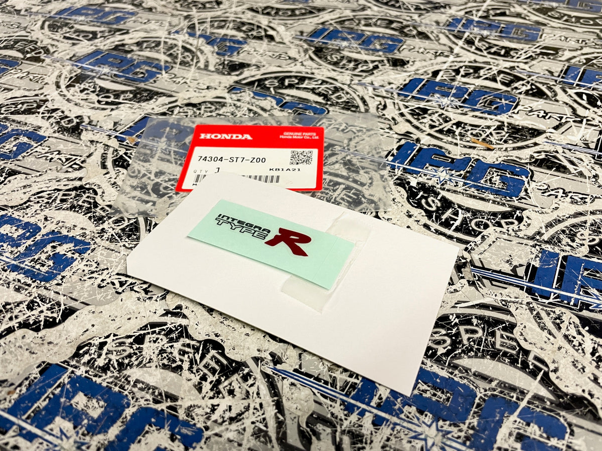 OEM 97-01 Integra Type R ITR Front Strut Tower Bar Sticker, Decal ...