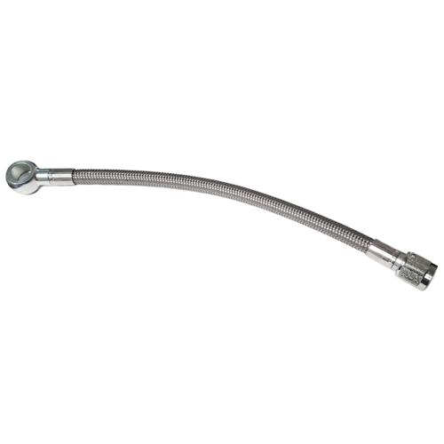 Hose, 12" Steel Braided Line, 14mm Banjo/Straight, -6 AN – IPGparts