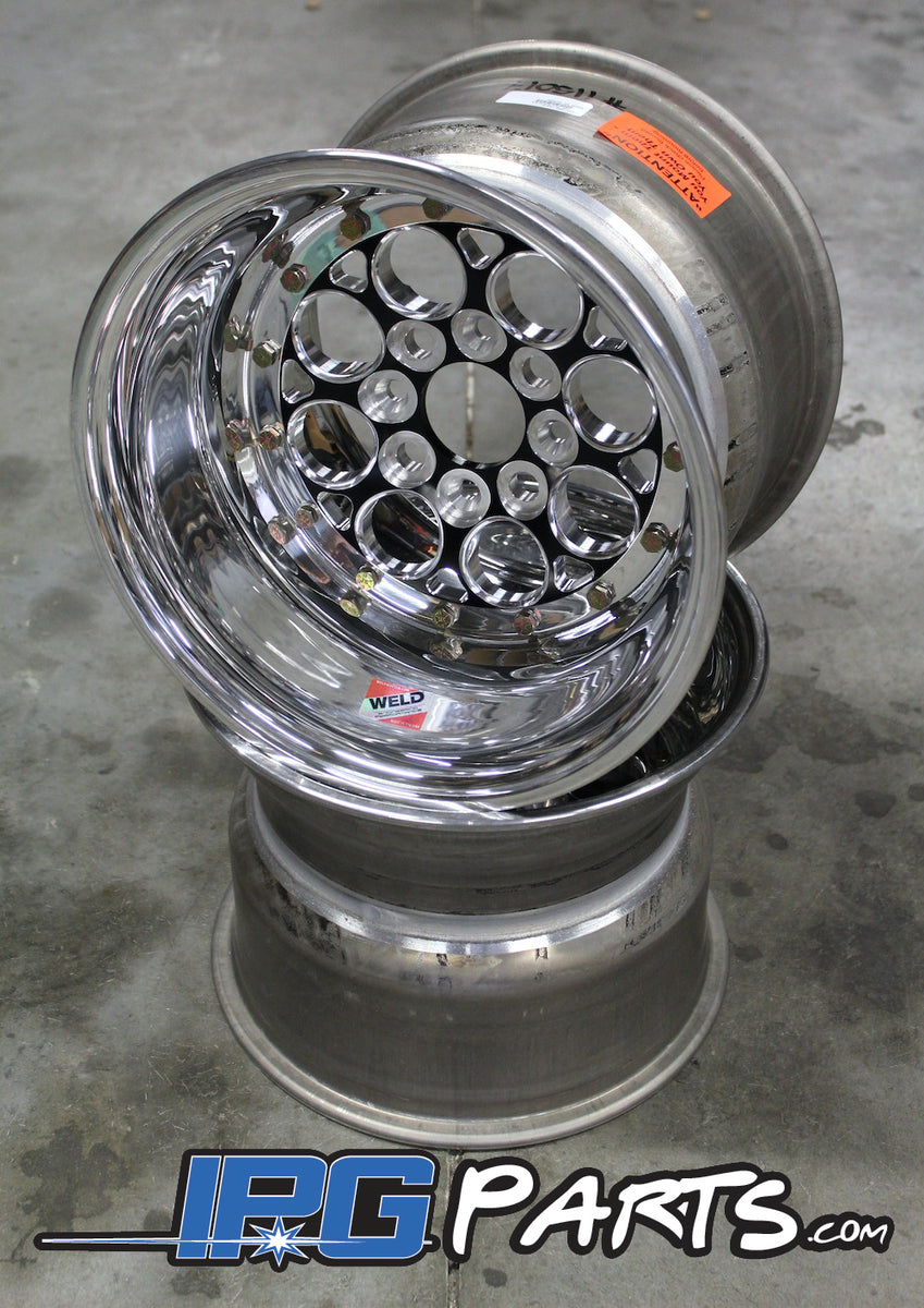 Weld Magnum Import Drag Wheels - 13x9 - 4x100 - 5" Backspacing (Black ...