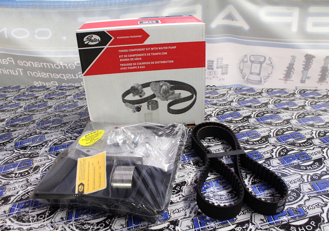 Gates Water Pump Tensioner and Timing Belt Kit for Honda and Acura B16 ...